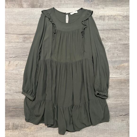 ARULA | Dresses | Arula Size 2x Ruffle Apron Dress Boho Cottage Tiered ...